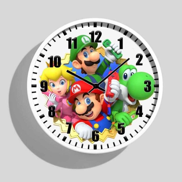Clock | Wall Decor | Mario Bros Nintendo Gaming Wall Clock New | Poshmark